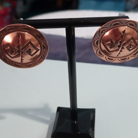 Jewelry | Copper Aztec Design Earrings | Poshmark